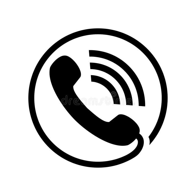 Vector Illustration of a Telephone Receiver Icon. Stock Vector ...