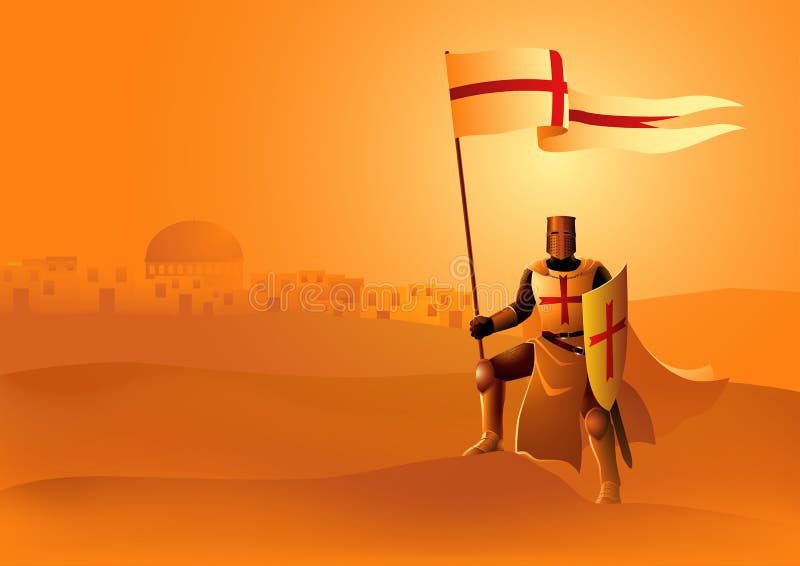 Templar flag stock illustration. Illustration of flag - 5596519