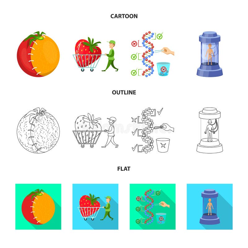 Vector Illustration of Test and Synthetic Logo. Set of Test and ...