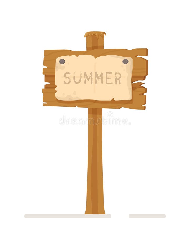 Vector Illustration of Text Board Isolated on White Background. Stock ...