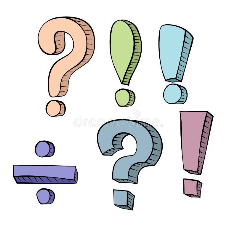 Vector Illustration of Text Marks Stock Vector - Illustration of color ...