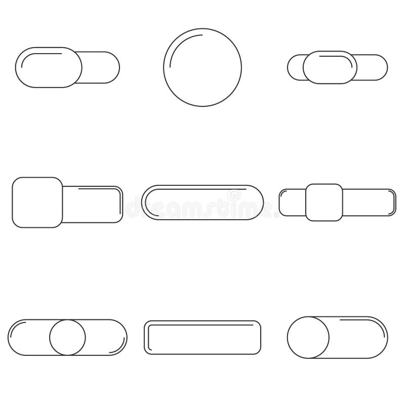 Vector Illustration On The Theme Button Stock Vector Illustration Of