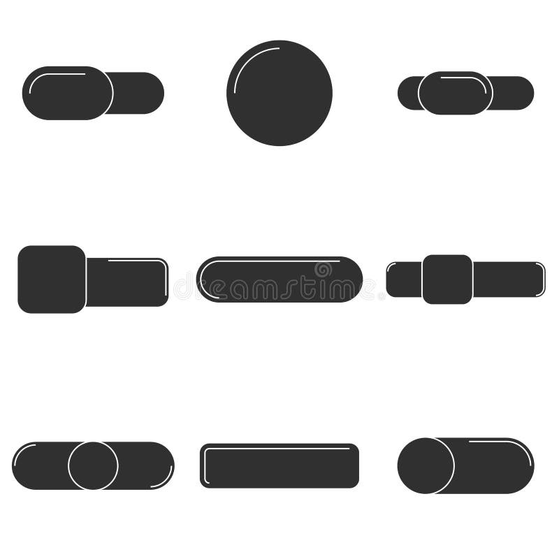 Vector Illustration on the Theme Button Stock Vector - Illustration of ...