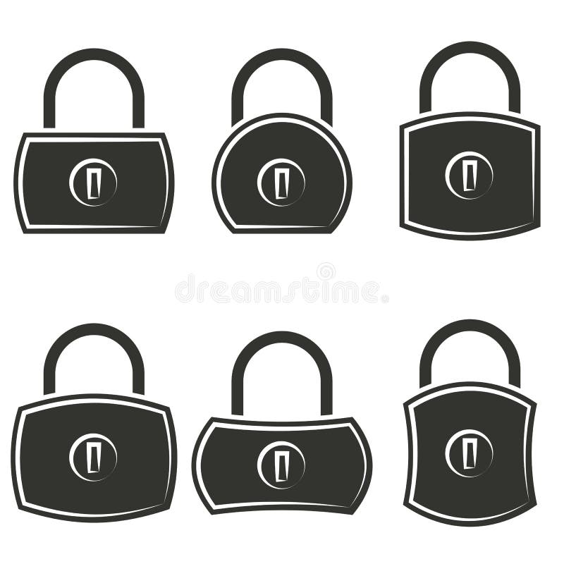 Vector Illustration on the Theme Lock Stock Vector - Illustration of ...