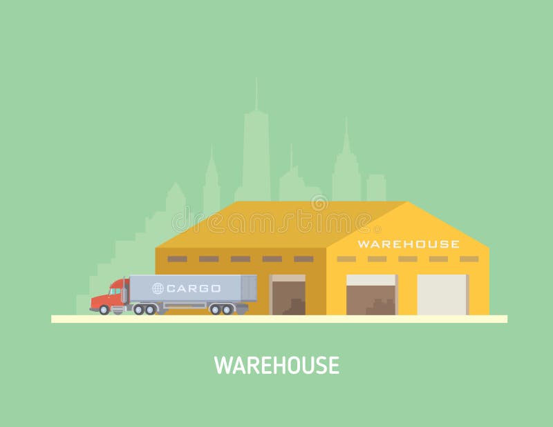 Vector Illustration on the Theme of Logistics Stock Vector ...