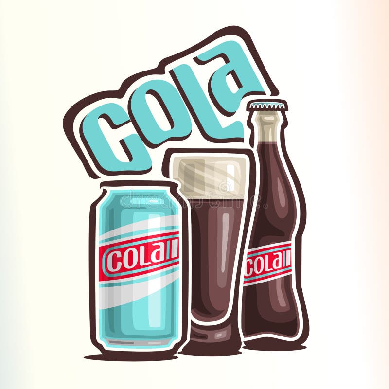 Vector Illustration on the Theme of the Logo for Cola Stock Vector ...