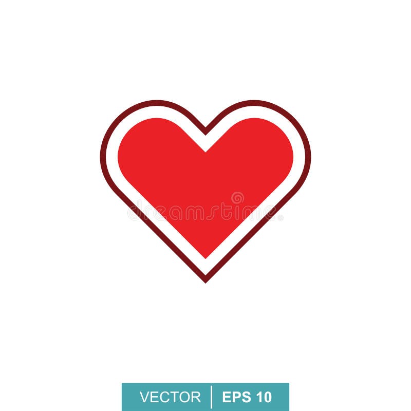 Stylized modern heart stock illustration. Illustration of decoration ...