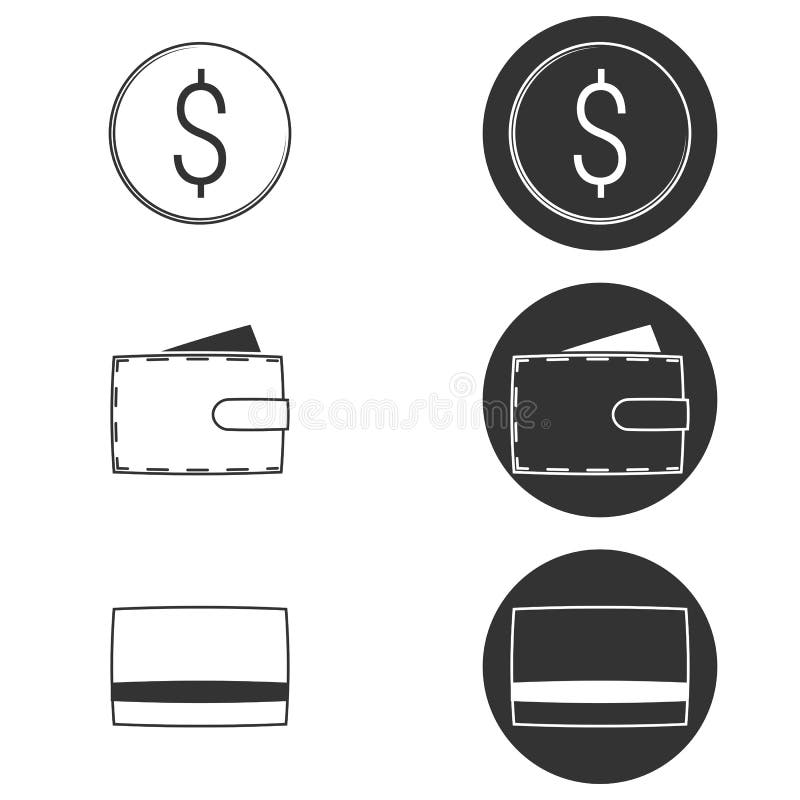 Vector Illustration on the Theme Money Stock Vector - Illustration of ...