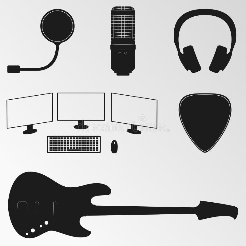 Vector Illustration On The Theme Musical Instruments Stock Vector