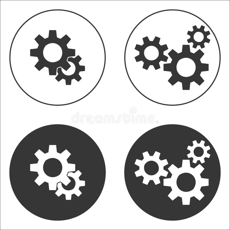 Vector Illustration on the Theme Settings Stock Vector - Illustration ...