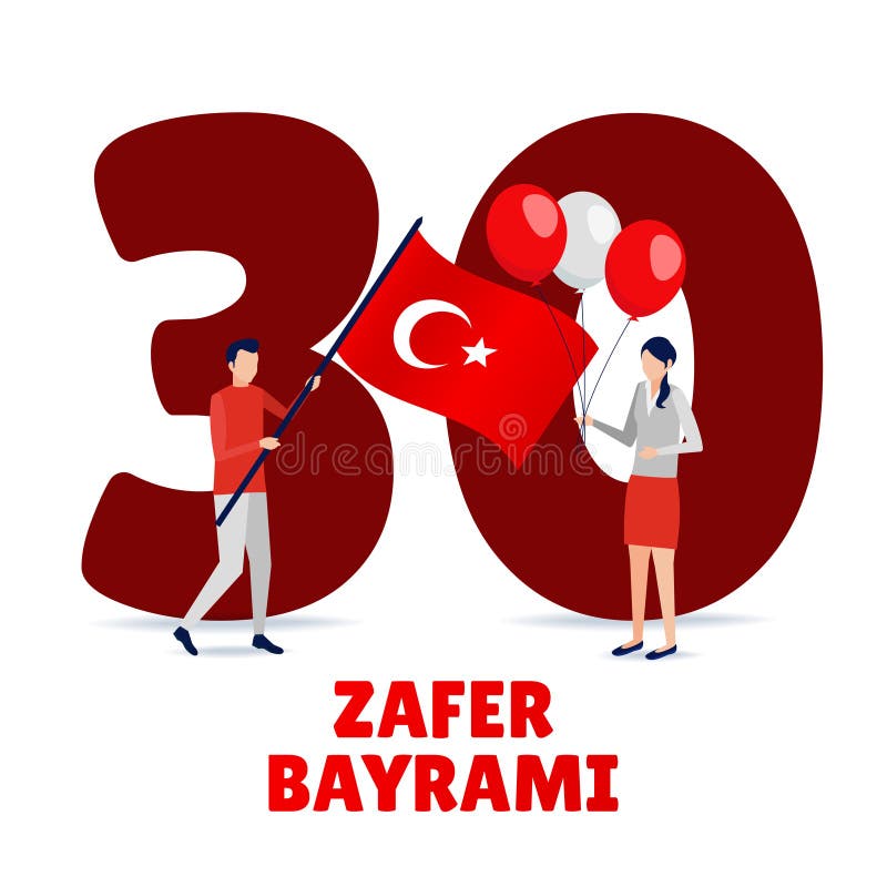 Zafer Bayrami stock vector. Illustration of democracy - 154599322