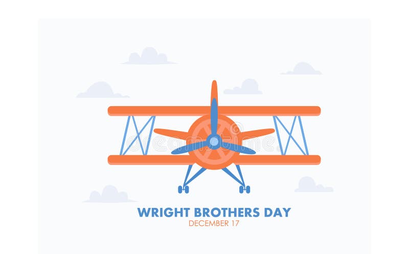 Vector Illustration on the Theme of Wright Brothers Day Observed Each ...