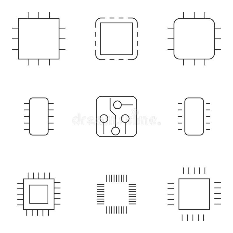 Themecomputer Chip Stock Illustrations – 1 Themecomputer Chip Stock ...