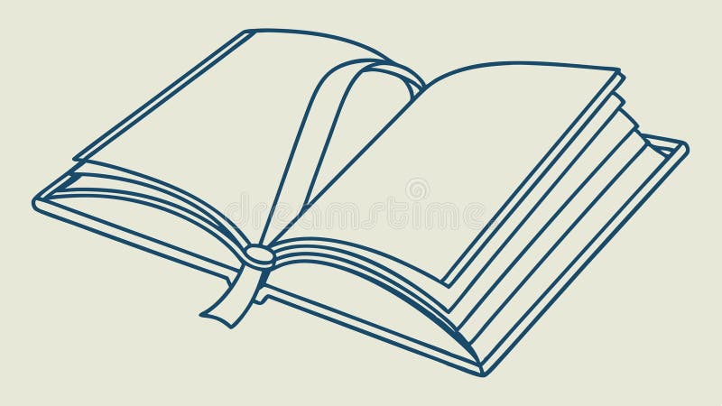 Thick Open Book Vector, Encyclopedia or Bible Illustration Art, Vector ...