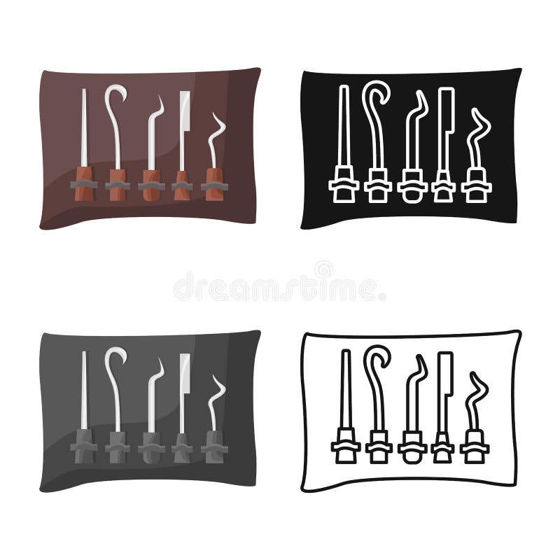 Vector Design of Thief and Tools Sign. Set of Thief and Burglar Vector ...