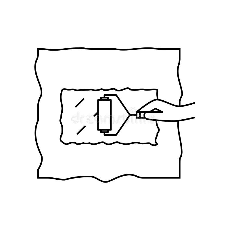 Hand Paper Making Process Icon Set Vector Stock Vector - Illustration ...