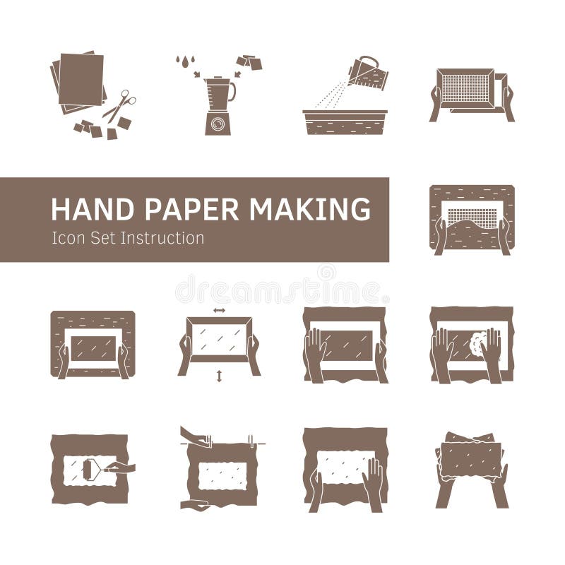 Paper Making Process Stock Illustrations – 1,471 Paper Making Process ...