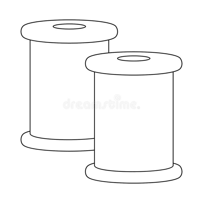 Vector Illustration of Thread and Spool Logo. Collection of Thread and ...