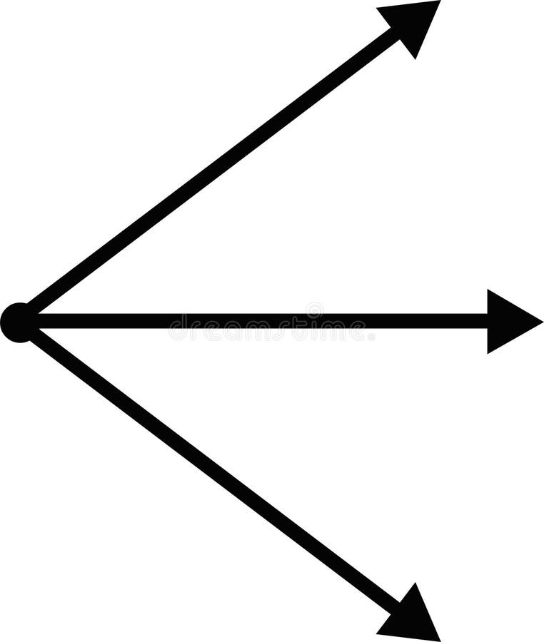 Vector Illustration Three Arrow Pointing Right Sides Stock Vector ...