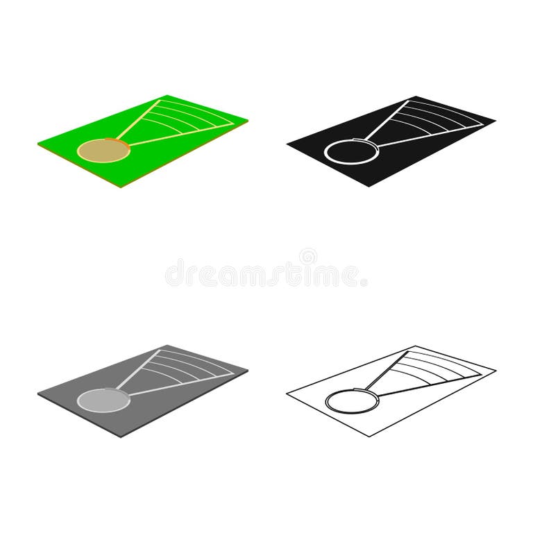 Vector Illustration of Throwing and Ground Icon. Set of Throwing and ...