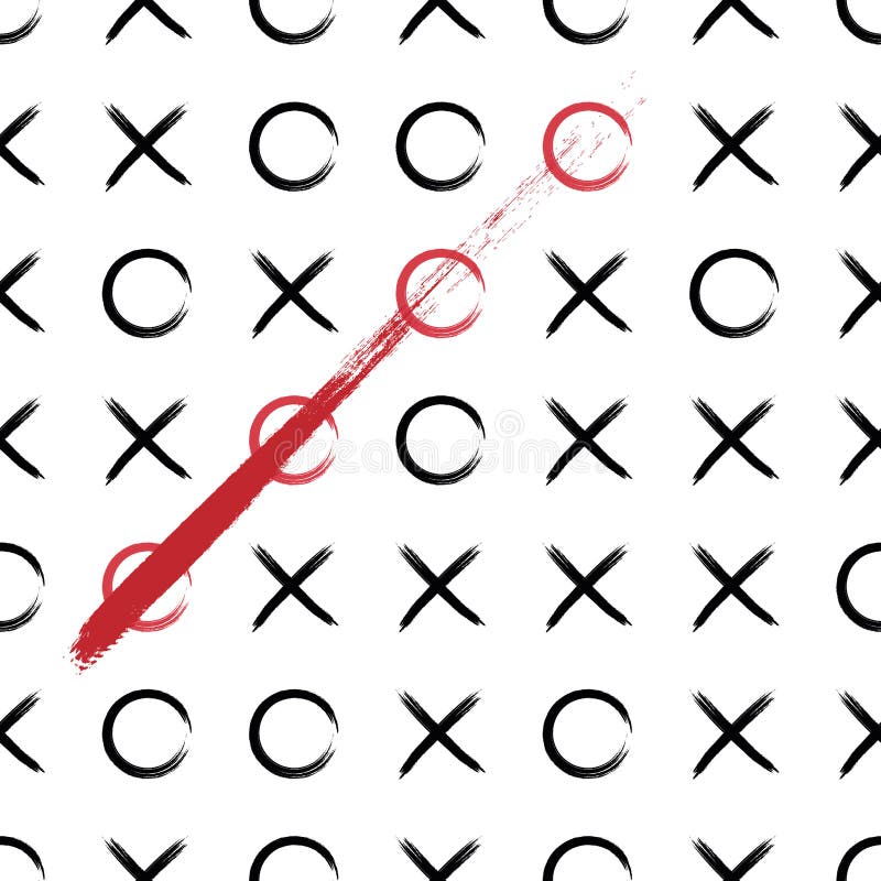 Vector Noughts and Crosses, Tic-tac-toe Competition. Template Tic Tac ...