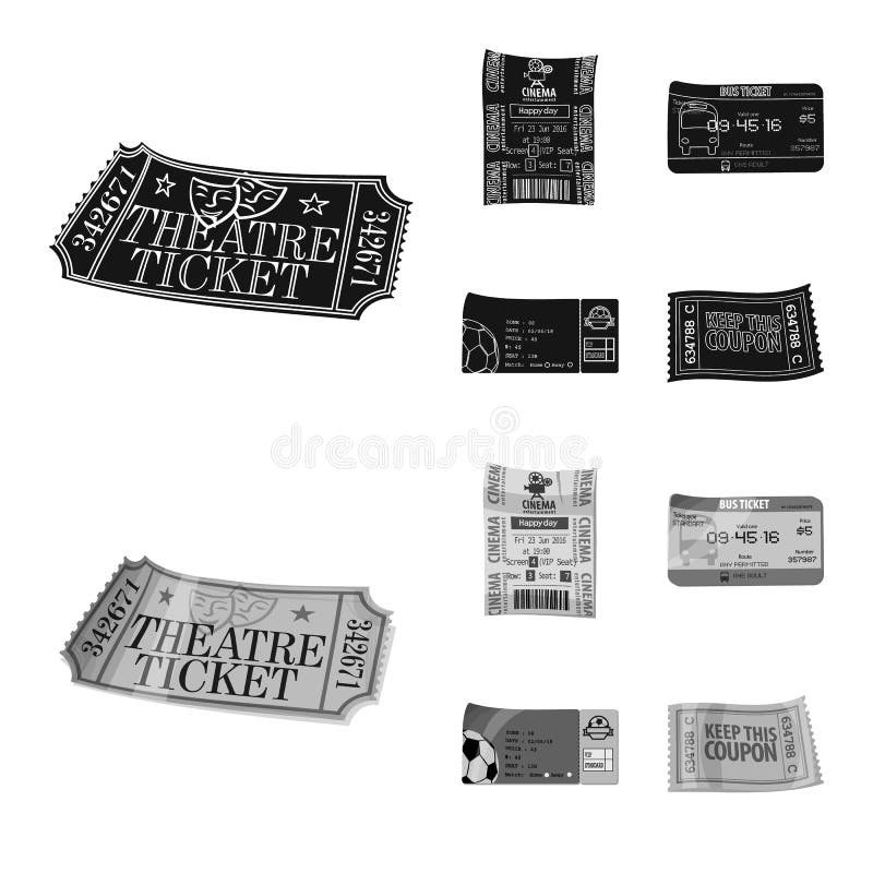 Vector Design of Ticket and Admission Logo. Collection of Ticket and ...