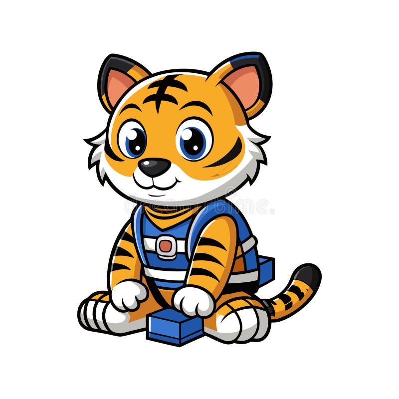 Tiger Cubs Drained LEGO Experience Stock Vector - Illustration of ...