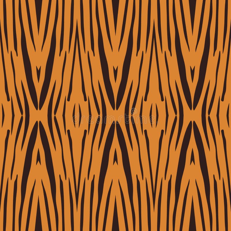 Vector Illustration of Tiger Stripe Pattern Stock Vector - Illustration ...