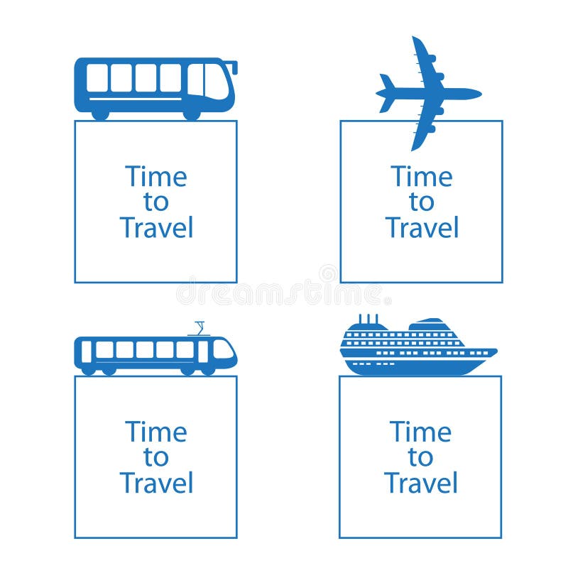 Time for travel concept stock vector. Illustration of deliver - 72784489