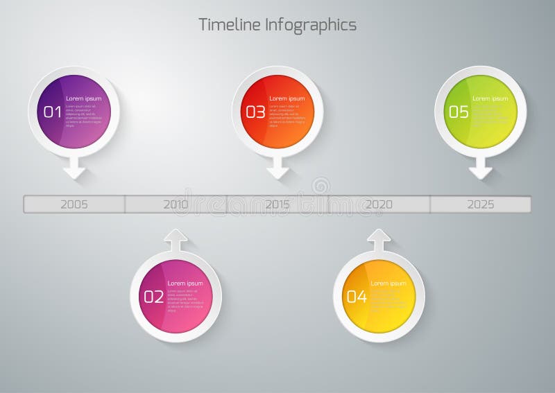 Vector Illustration of a Timeline Infographics Stock Vector ...