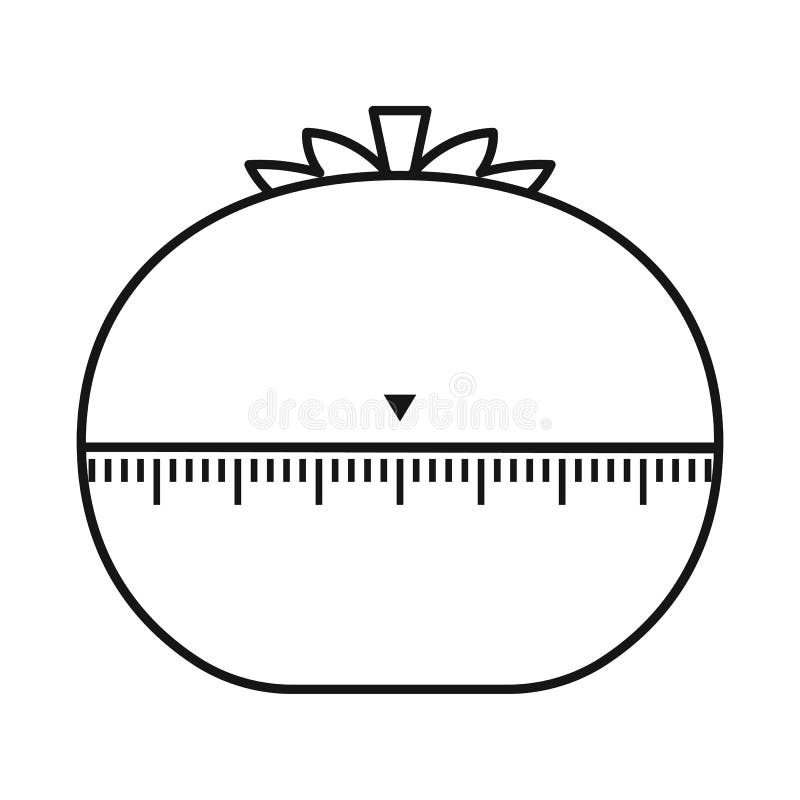 Vector Illustration of Timer and Tomato Sign. Web Element of Timer and ...