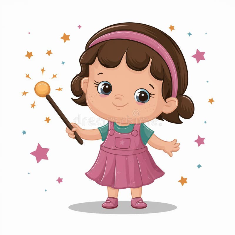 Girl Doing Magic Stock Illustrations – 709 Girl Doing Magic Stock ...