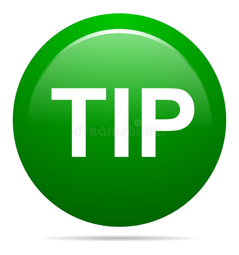 Quick Tip Green Button Help and Suggestion Concept Stock Vector ...