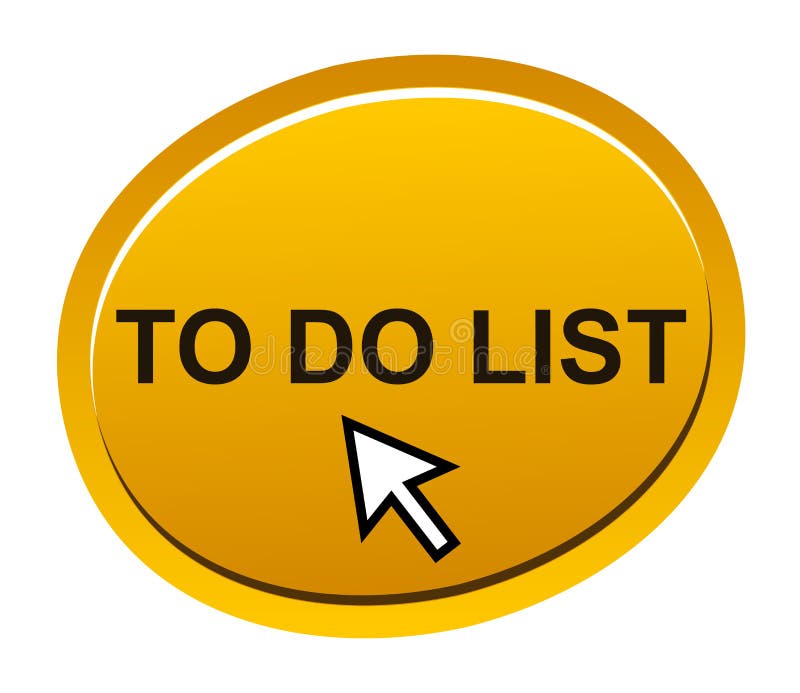 To do list button stock vector. Illustration of graphic - 121754312