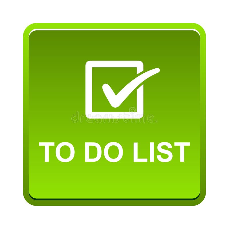 To do list button stock vector. Illustration of annotation - 121753957