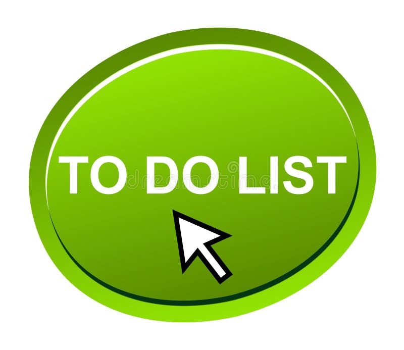To do list button stock vector. Illustration of color - 121754309