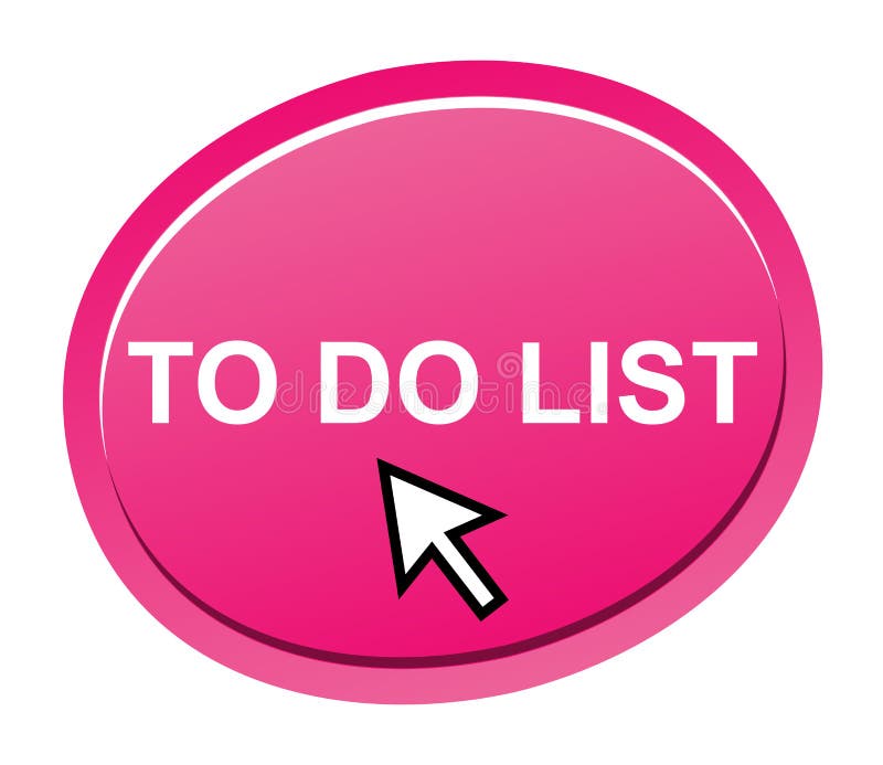 To do list button stock vector. Illustration of color - 121754317