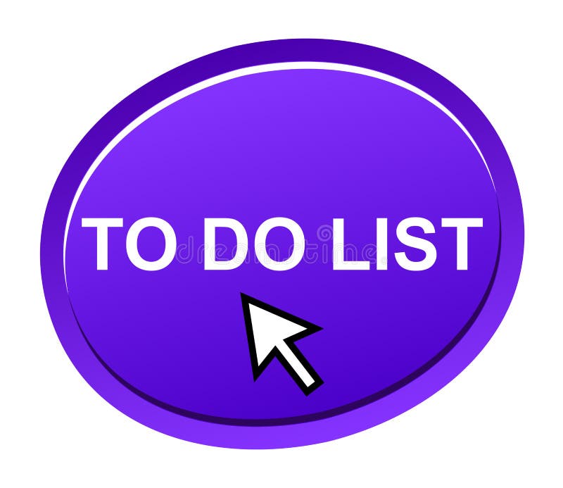 To do list button stock vector. Illustration of button - 121754327