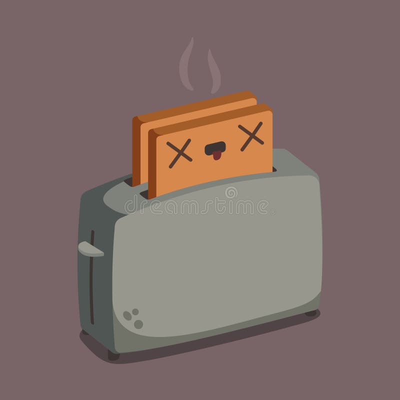 Vector Illustration of Toaster Stock Vector - Illustration of food ...