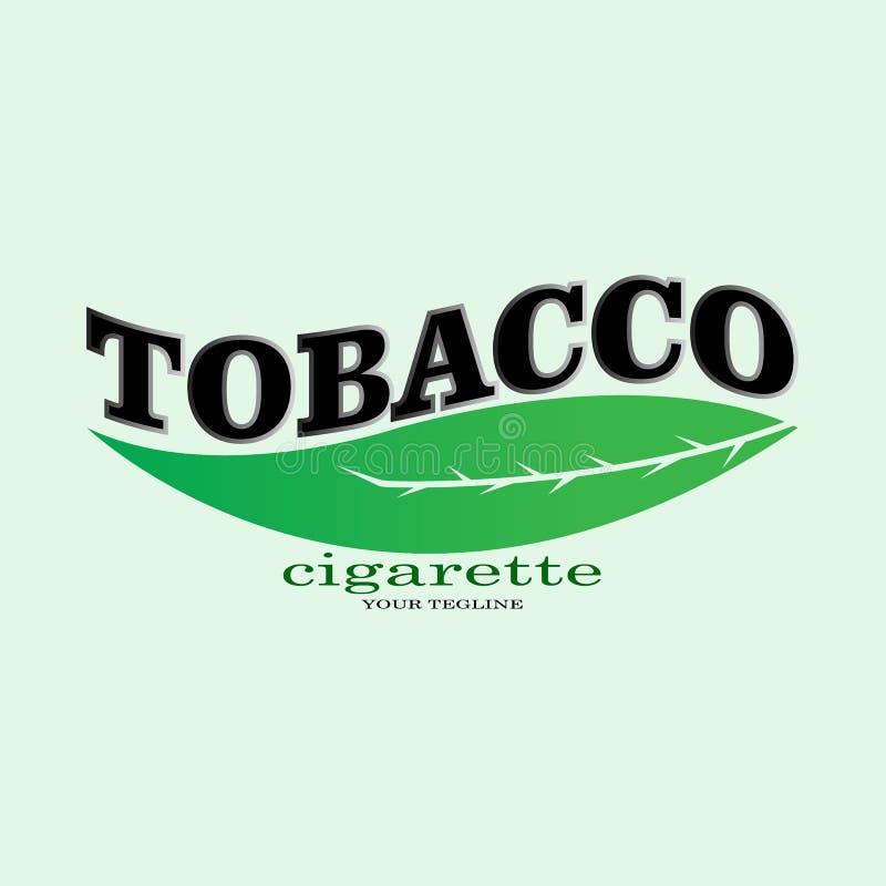 Vector Illustration of Tobacco Cigarette Logo Desigen Stock Vector ...