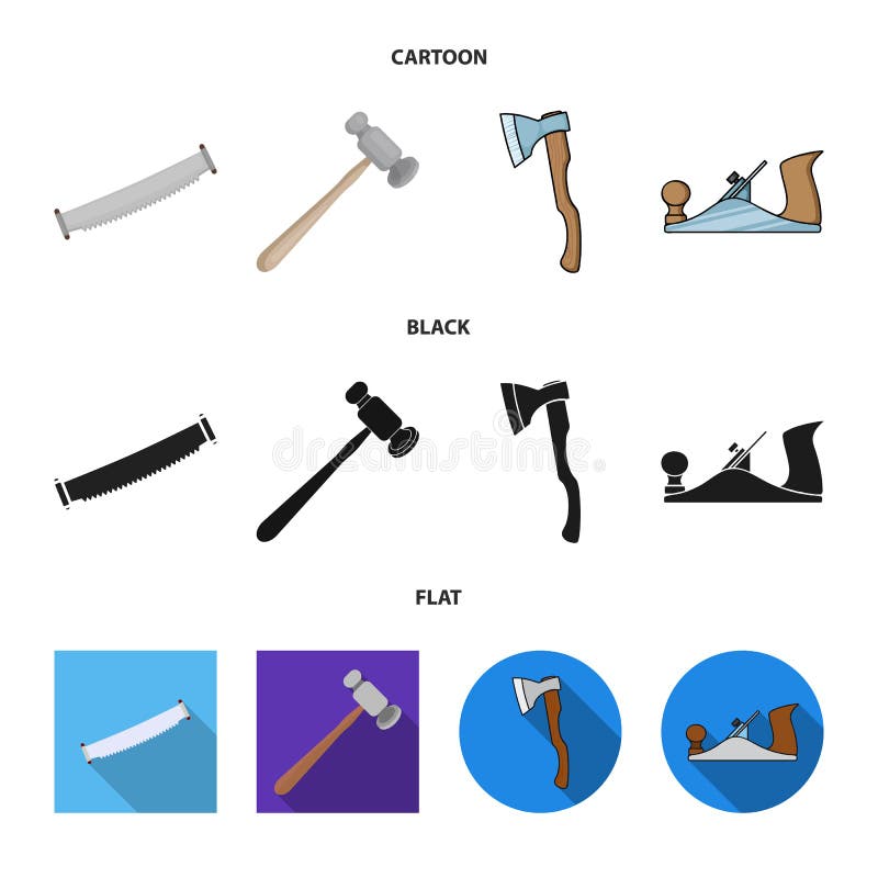 Vector Illustration of Tool and Construction Symbol. Set of Tool and ...