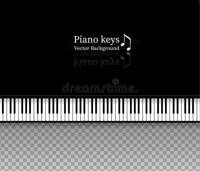 Vector Illustration of Top View Piano Keys Stock Vector - Illustration ...