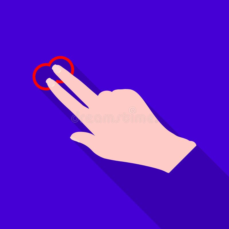Vector Design of Touchscreen and Hand Symbol. Collection of Touchscreen ...