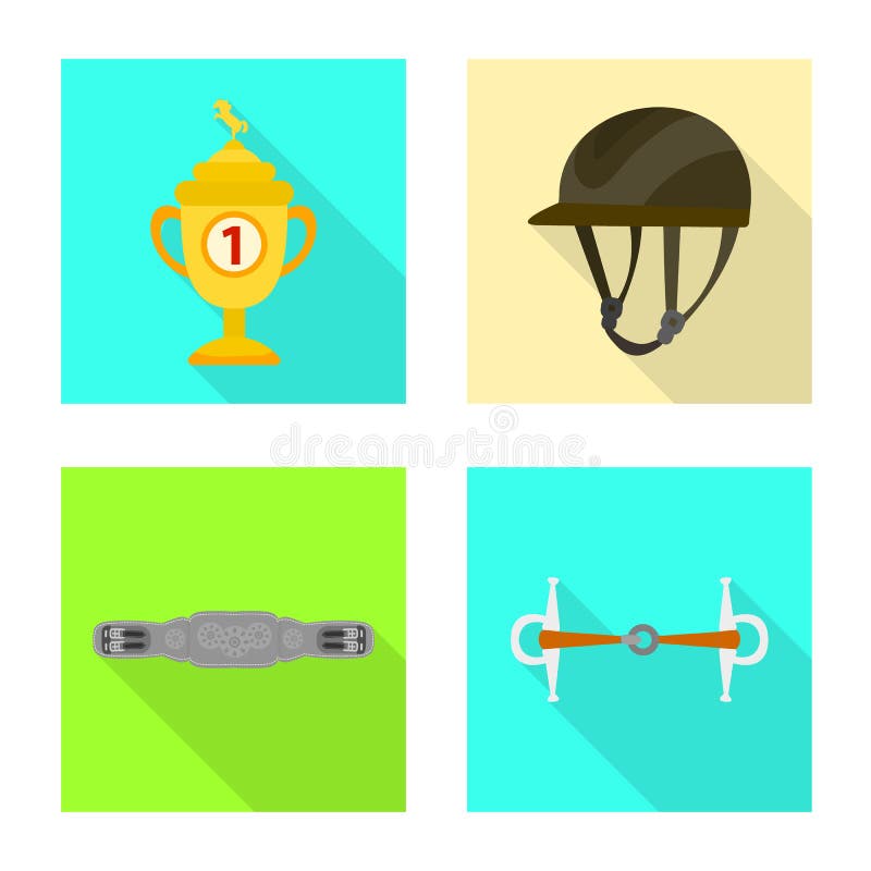 Vector Design of Track and Racing Icon. Collection of Track and Riding ...