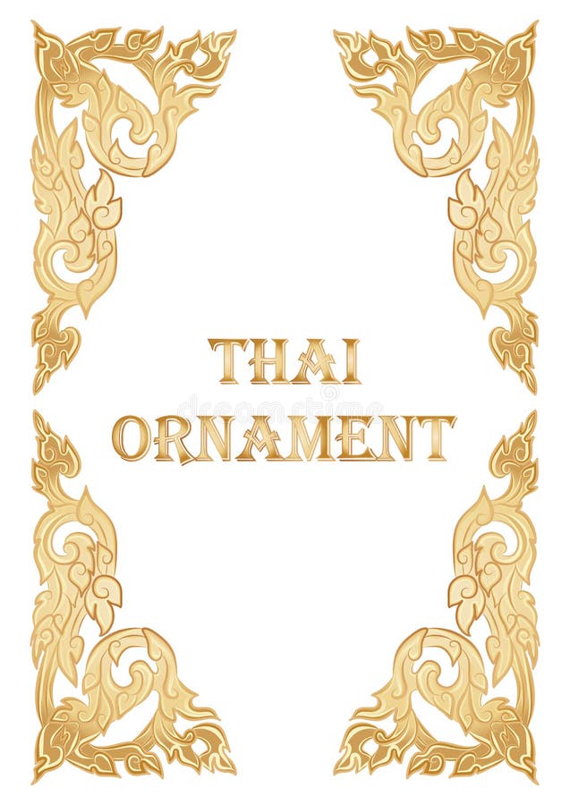 Traditional Thai Golden Frame Stock Illustrations – 326 Traditional ...
