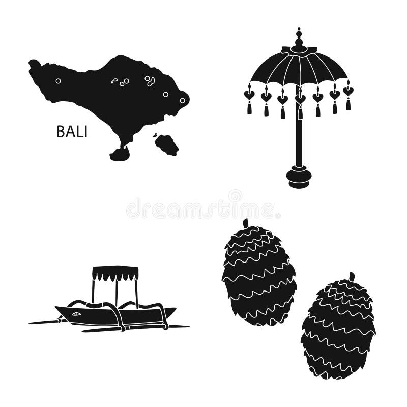 Vector Design of and Traditional Icon. Collection of and Bali Vector ...
