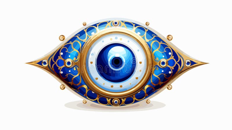 Vector Illustration of Traditional Turkish Evil Eye Stock Vector ...