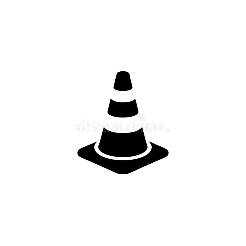 Vector Illustration Traffic Cone for Construction Safety and Road Use ...