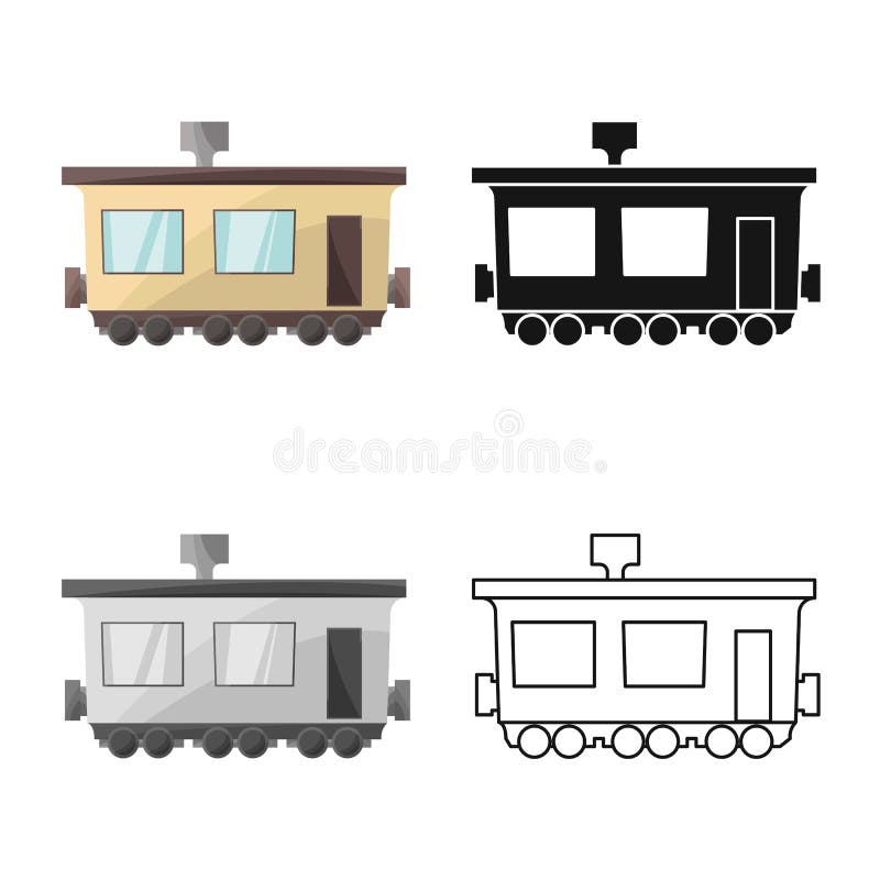 Vector Design of Train and Wagon Logo. Graphic of Train and Old Stock ...