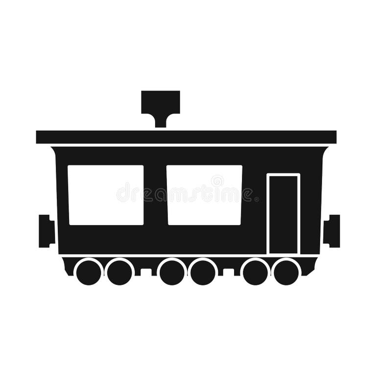 Vector Design of Train and Wagon Icon. Graphic of Train and Old Stock ...